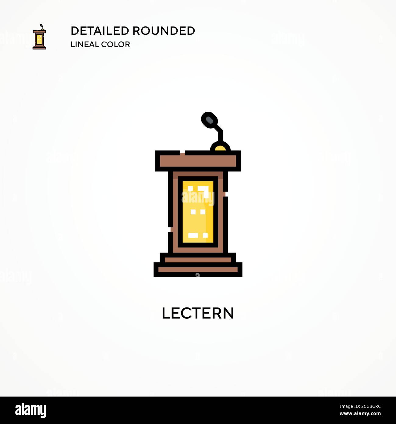 Lectern vector icon. Modern vector illustration concepts. Easy to edit ...