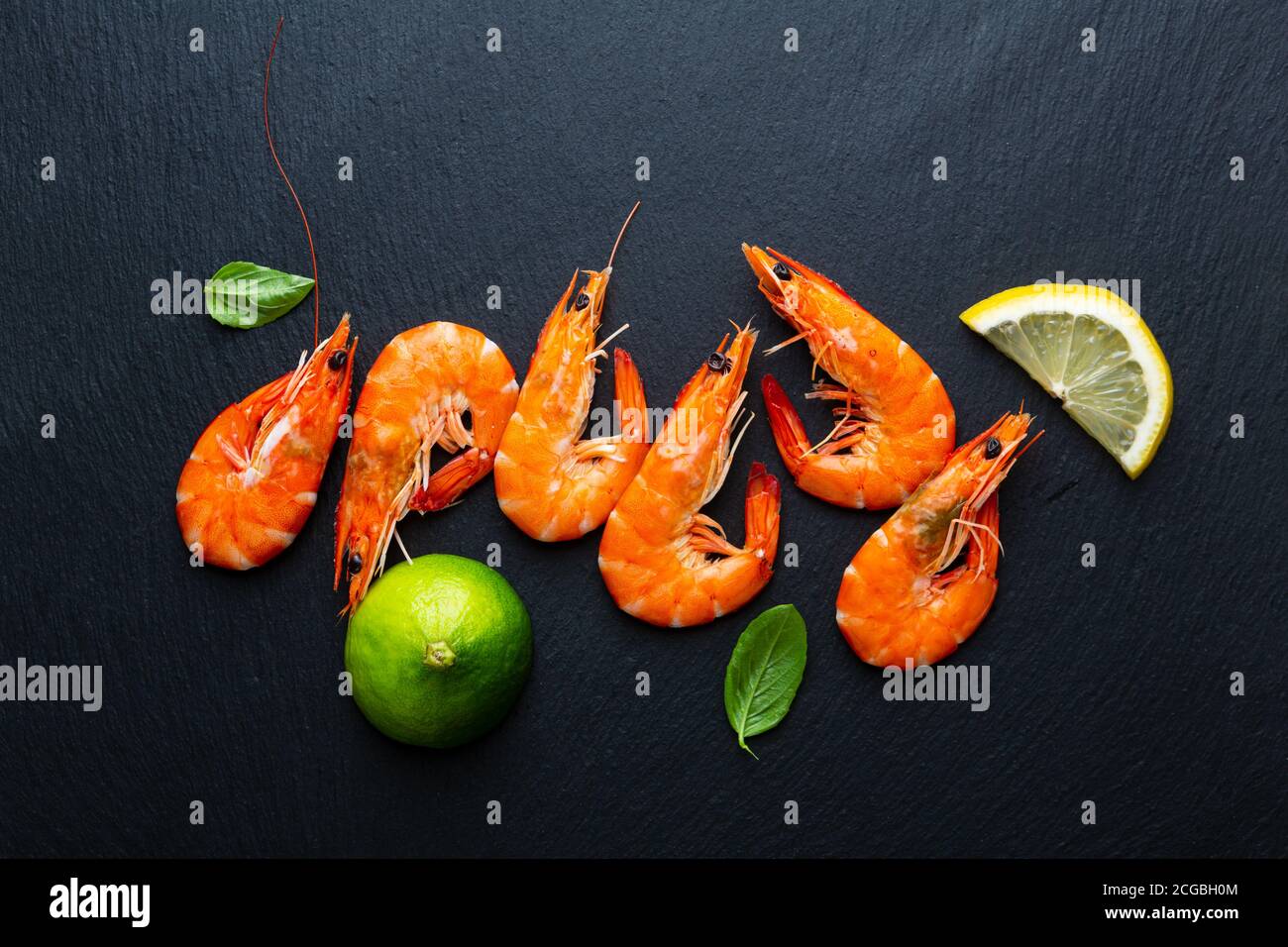 Cooked tiger prawns hi-res stock photography and images - Alamy