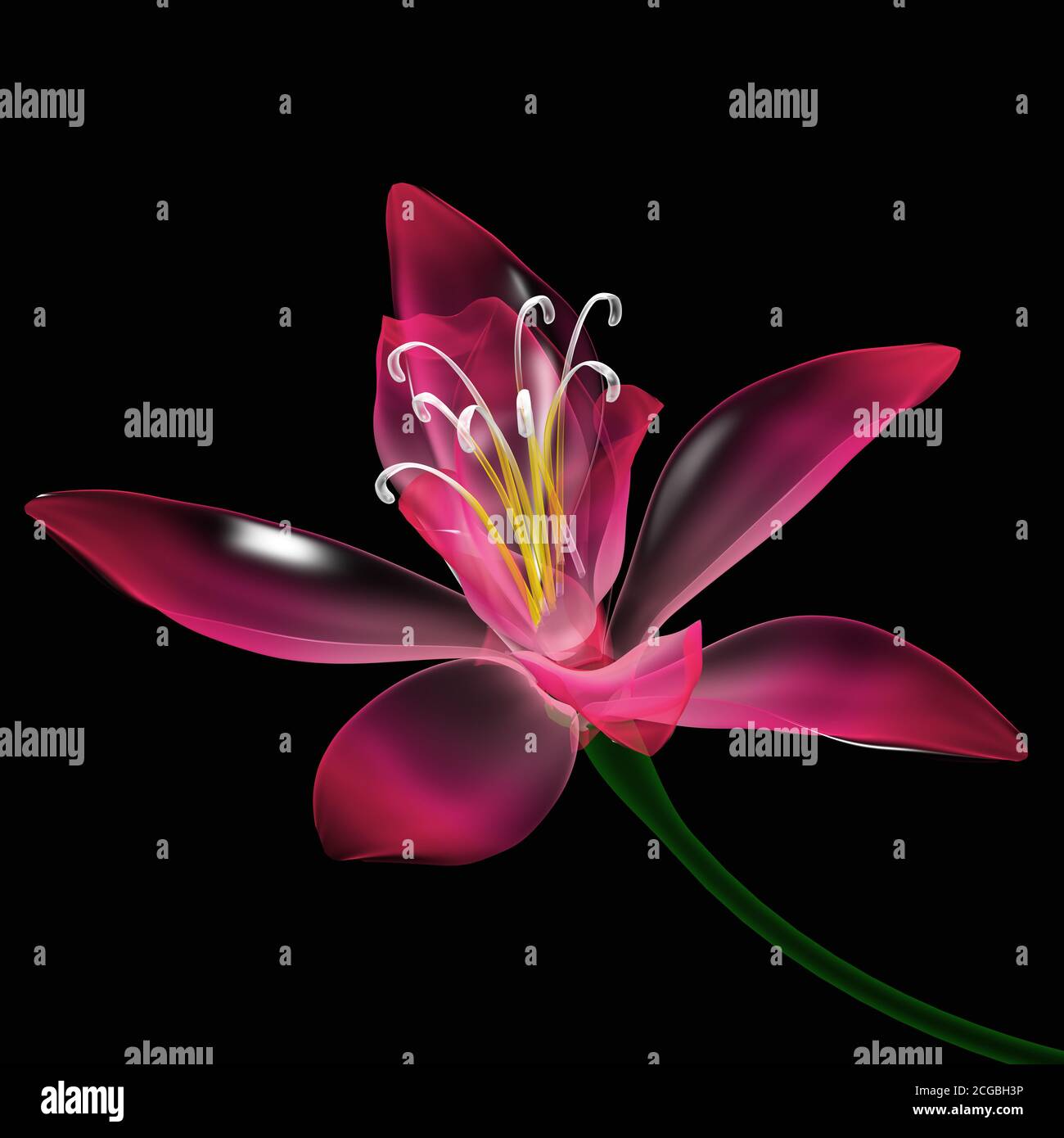3D render of artificial flower Stock Photo - Alamy