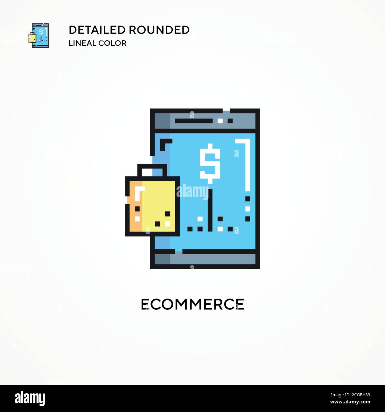 Ecommerce vector icon. Modern vector illustration concepts. Easy to ...