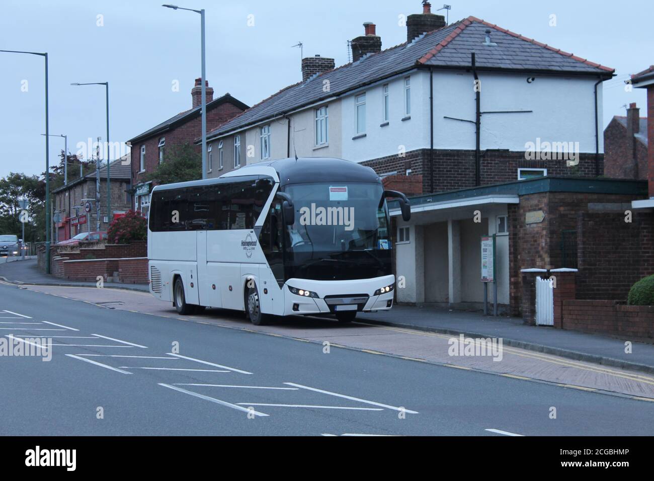 Black and white bus hi-res stock photography and images - Alamy