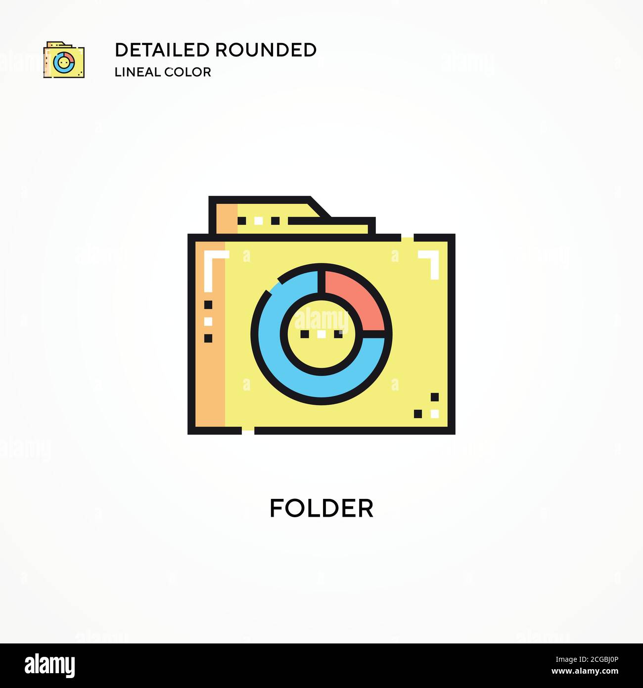 Folder vector icon. Modern vector illustration concepts. Easy to edit ...