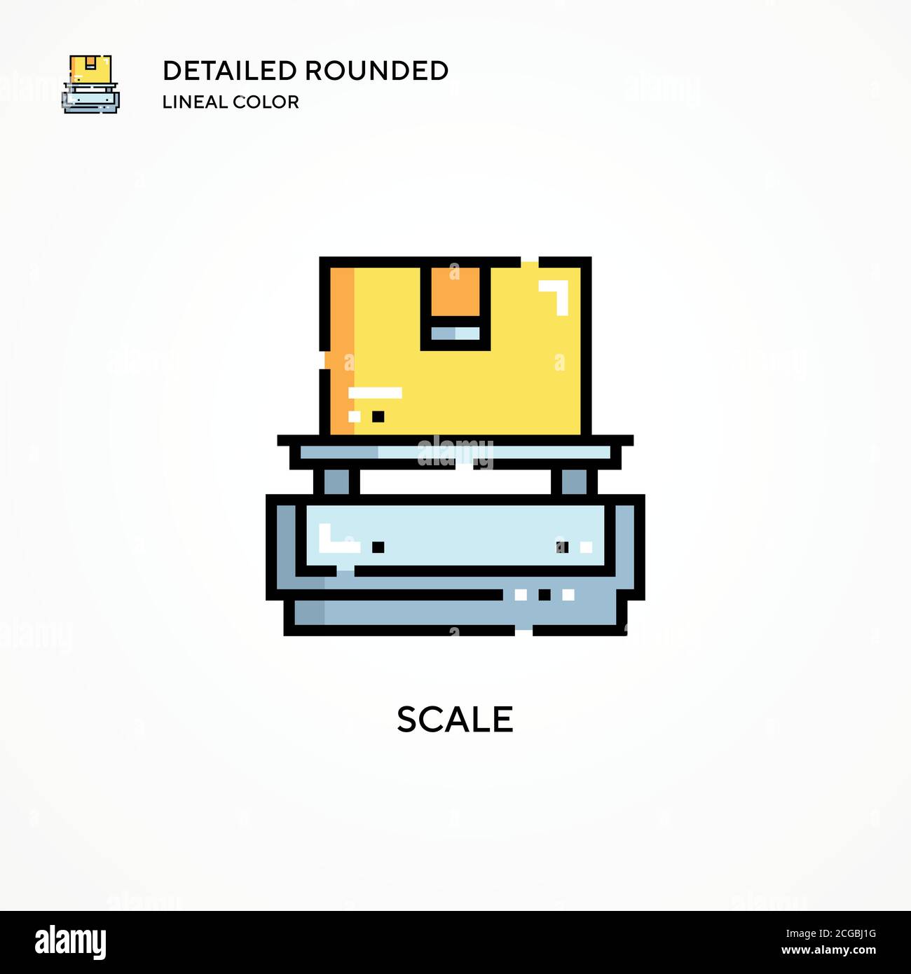 Scale vector icon. Modern vector illustration concepts. Easy to edit ...