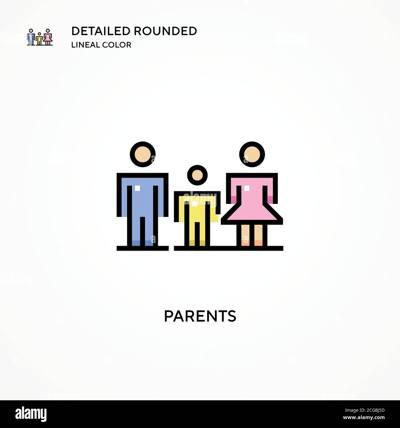 Parents vector icon. Modern vector illustration concepts. Easy to edit ...