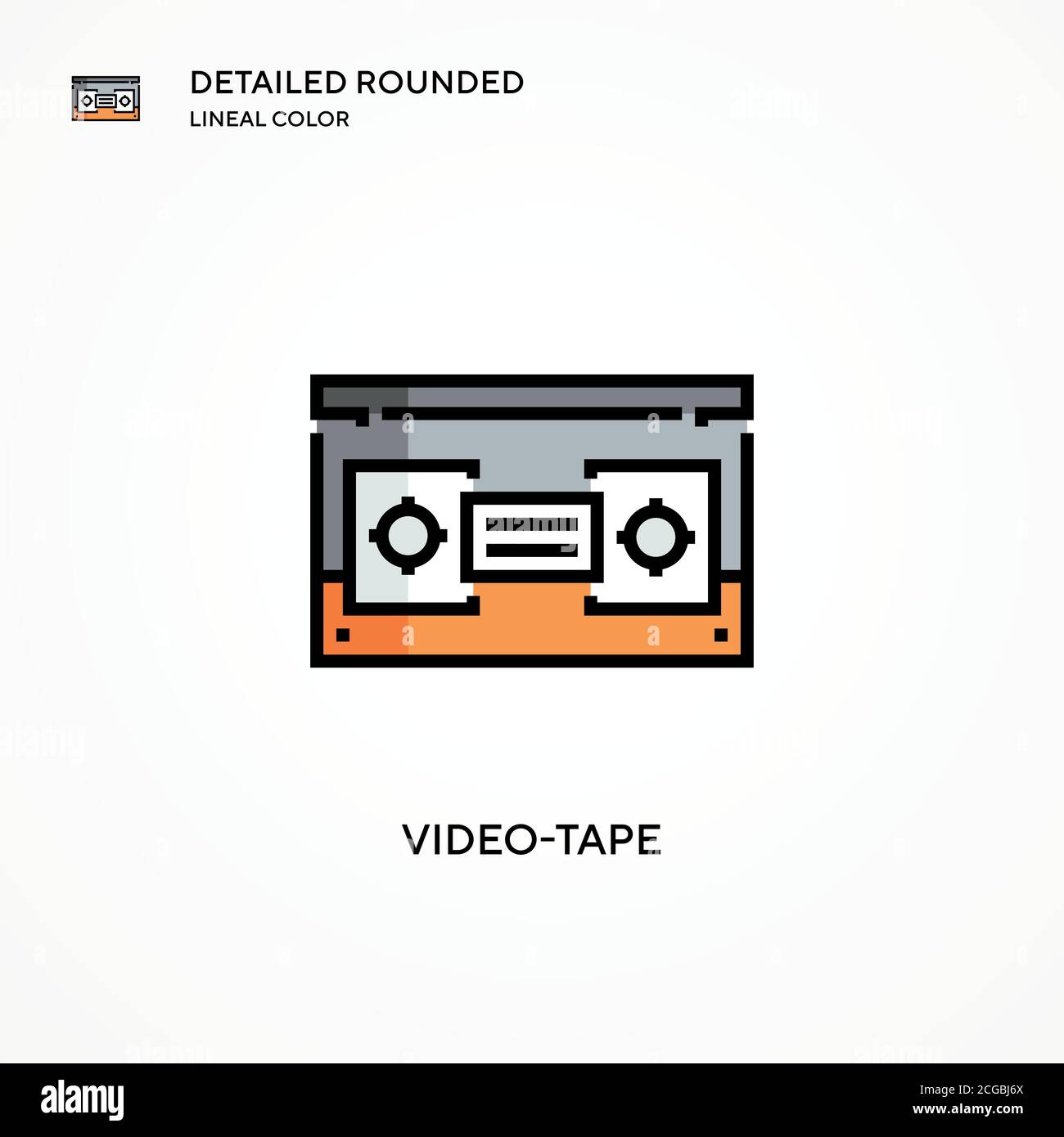 Videocassette vector vectors hi-res stock photography and images - Alamy