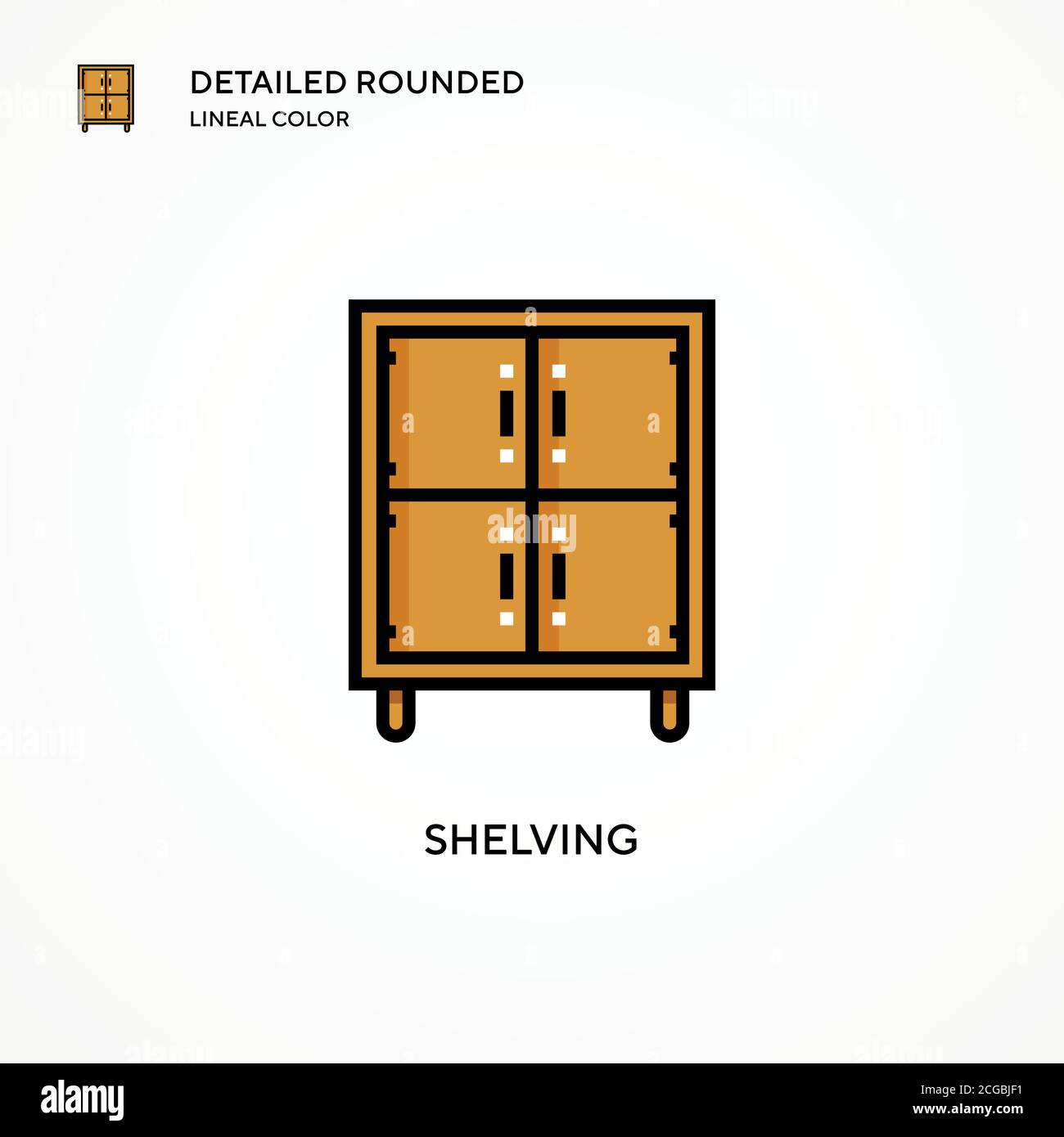 Shelving vector icon. Modern vector illustration concepts. Easy to edit ...