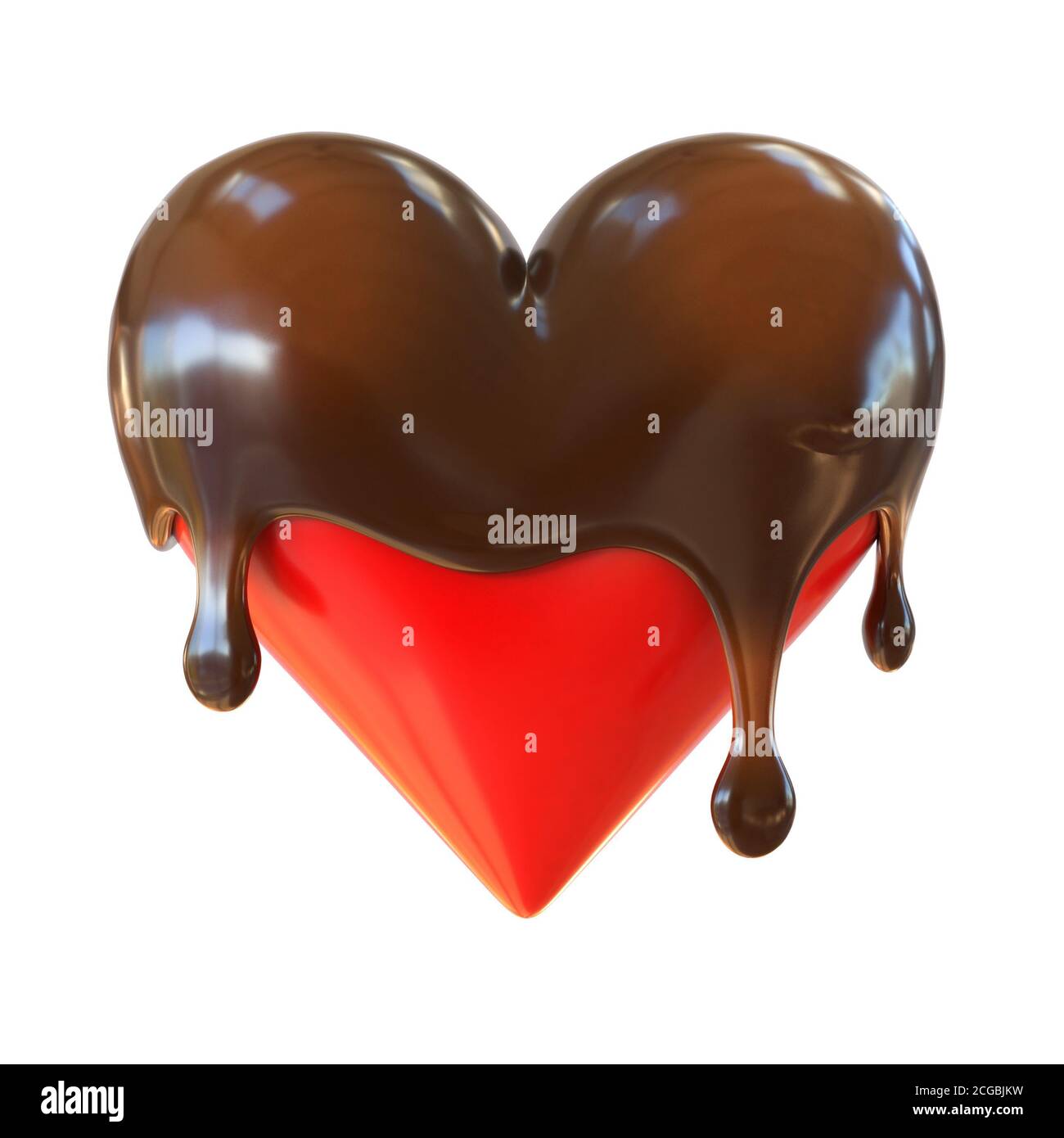 Melted Chocolate Heart