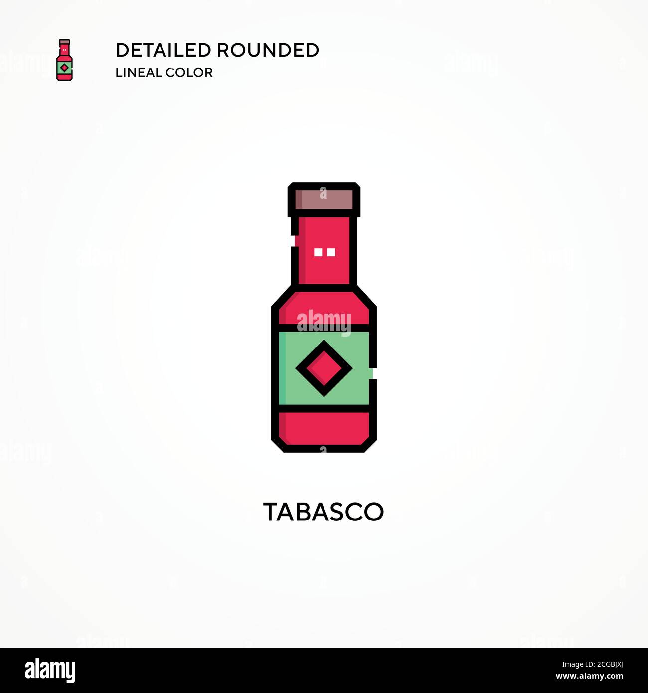Tabasco vector icon. Modern vector illustration concepts. Easy to edit ...