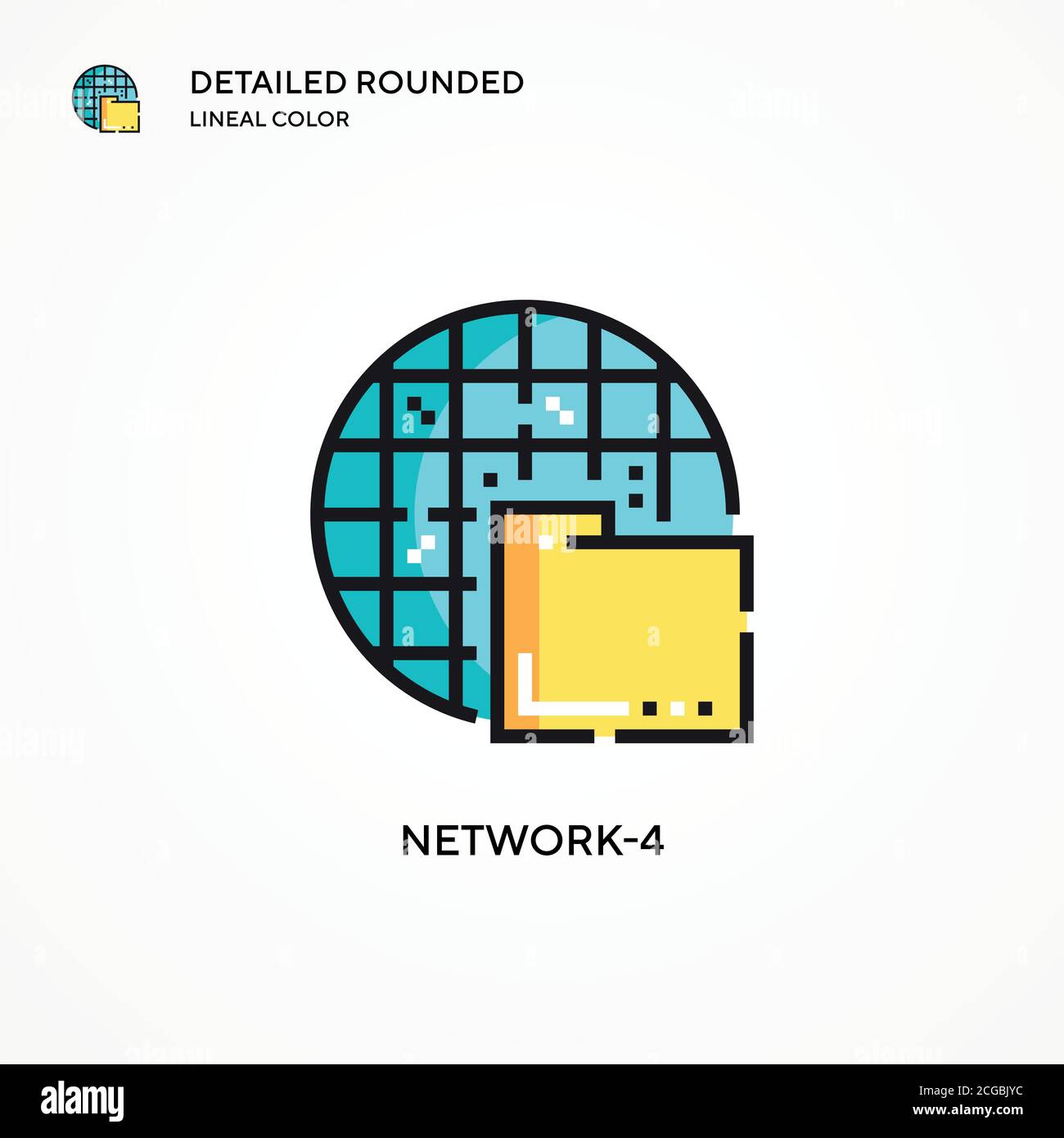 Network-4 vector icon. Modern vector illustration concepts. Easy to ...