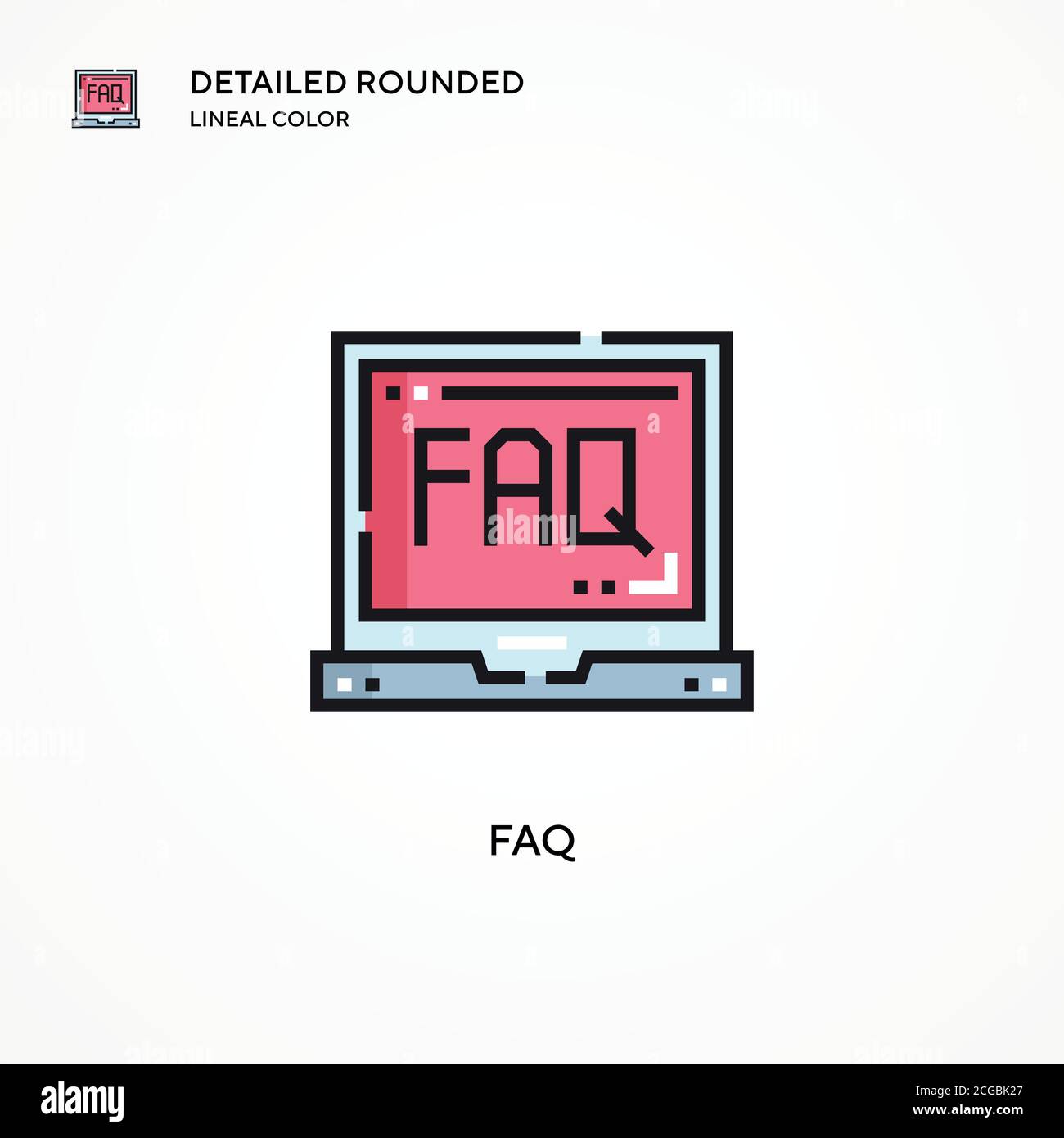 Faq vector icon. Modern vector illustration concepts. Easy to edit and ...