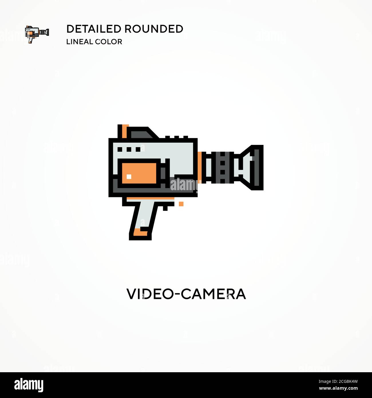 Video-camera vector icon. Modern vector illustration concepts. Easy to ...