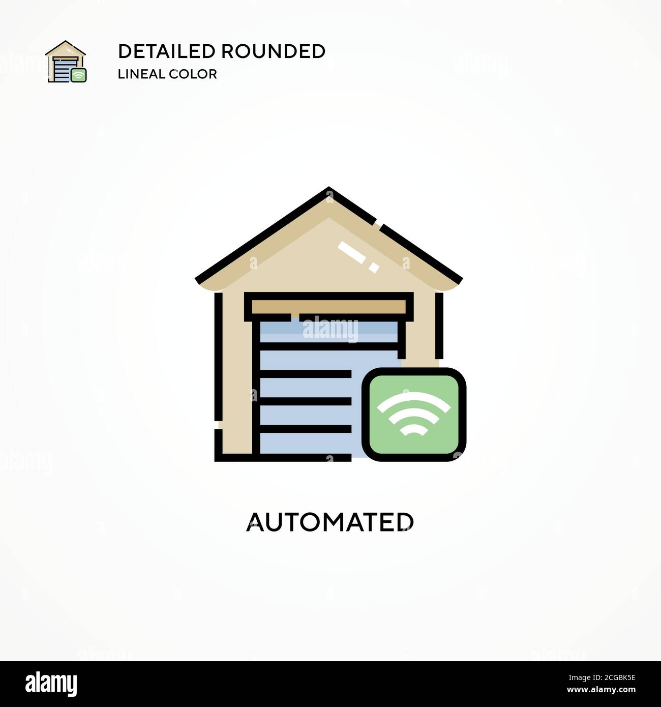 Automated vector icon. Modern vector illustration concepts. Easy to ...
