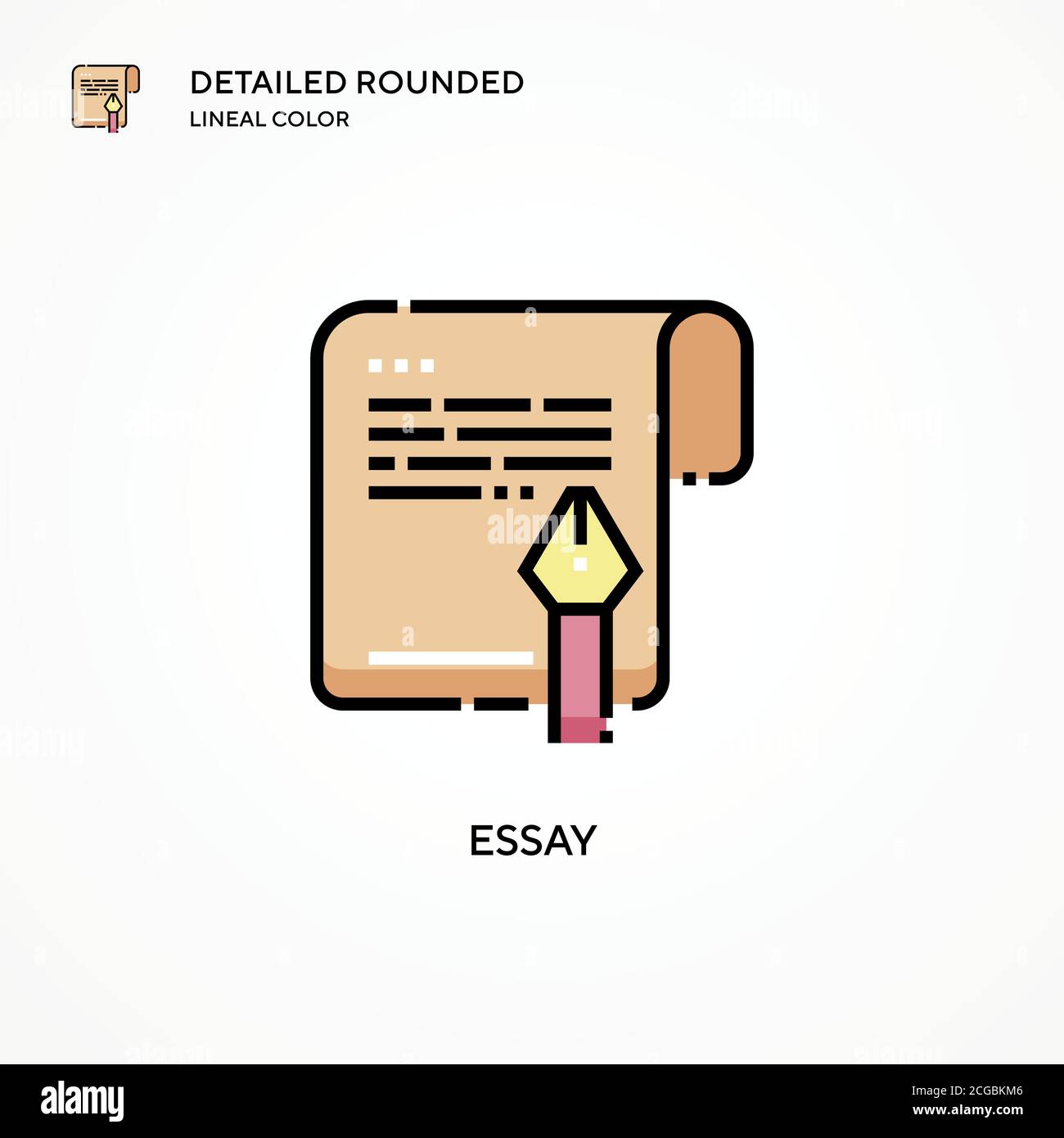 Essay writing icon vector vectors hi-res stock photography and images ...