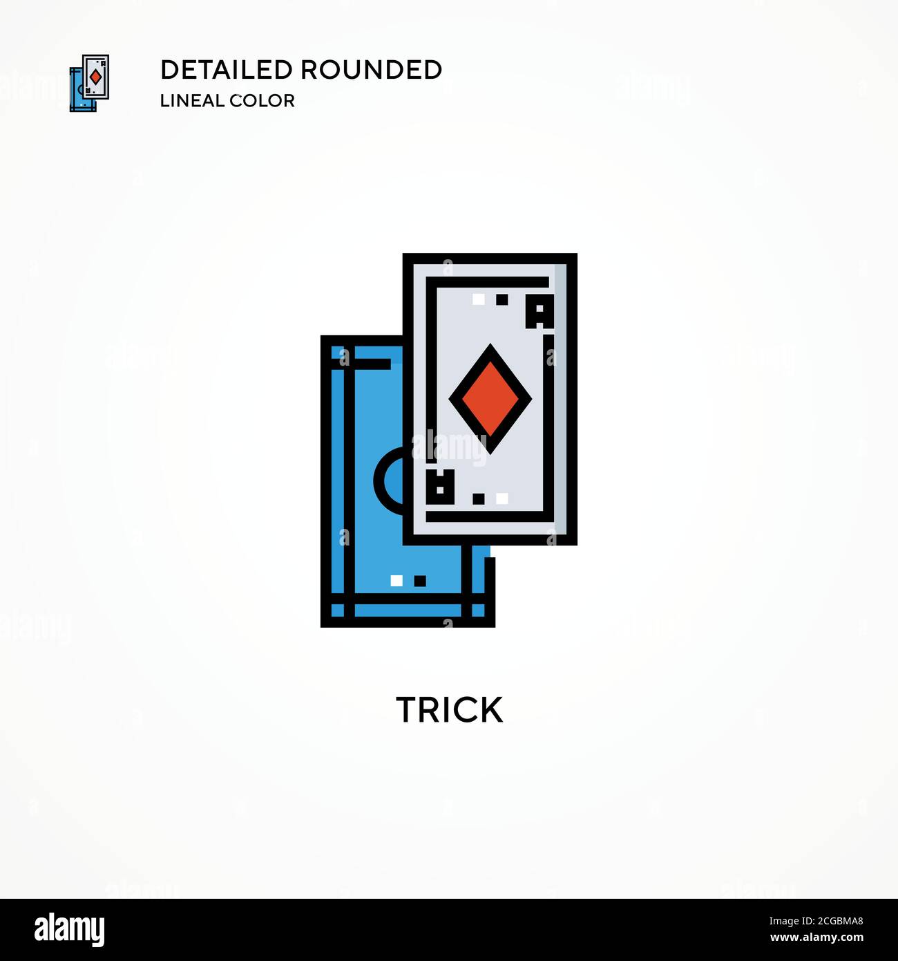 Trick vector icon. Modern vector illustration concepts. Easy to edit ...