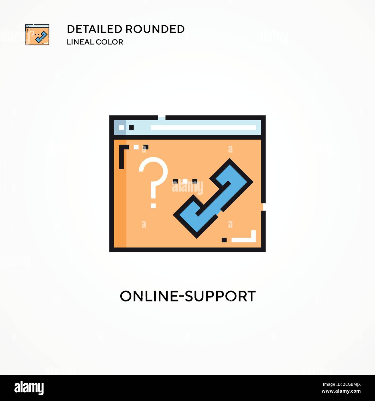 Online-support vector icon. Modern vector illustration concepts. Easy ...