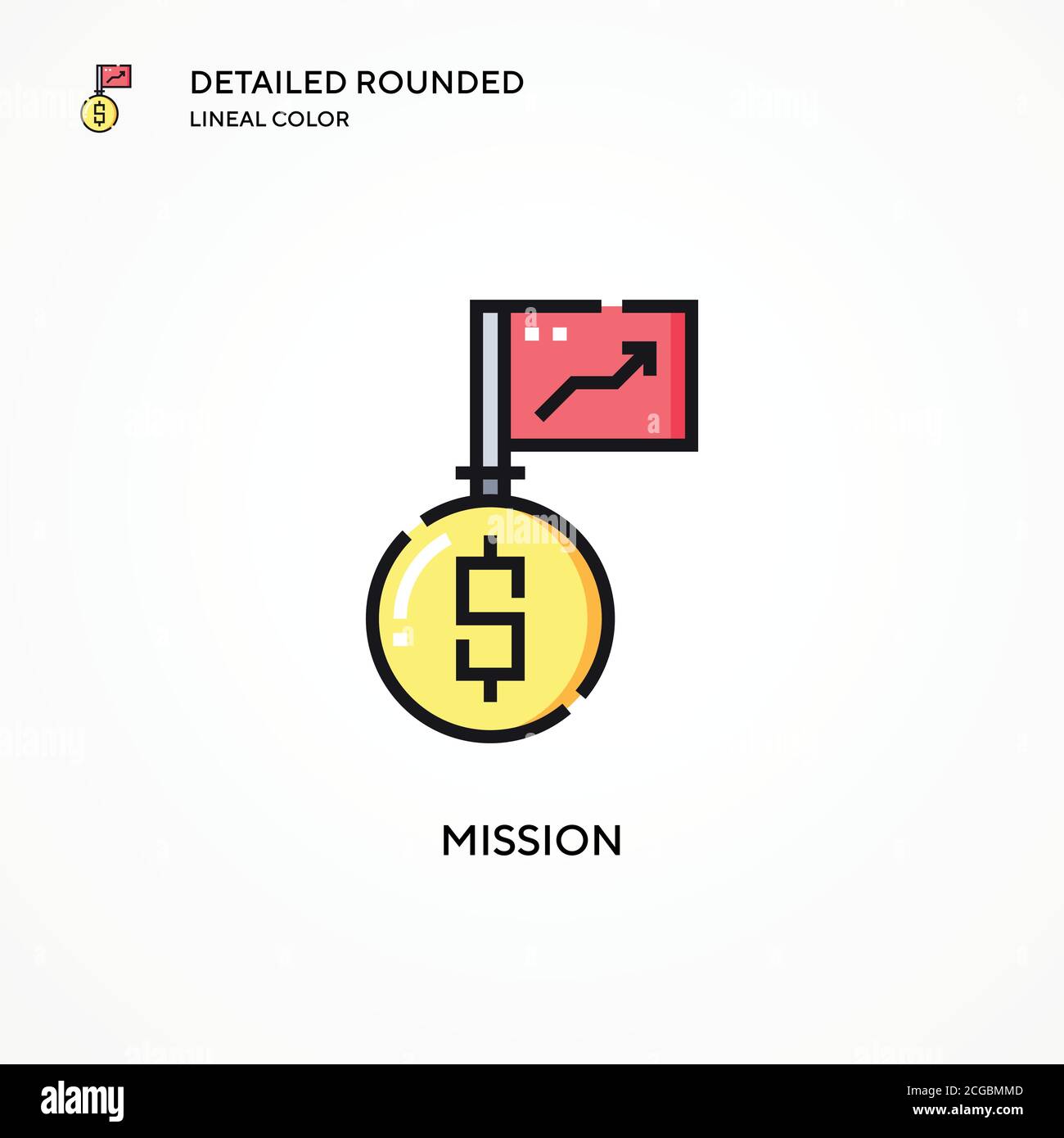 Mission vector icon. Modern vector illustration concepts. Easy to edit ...