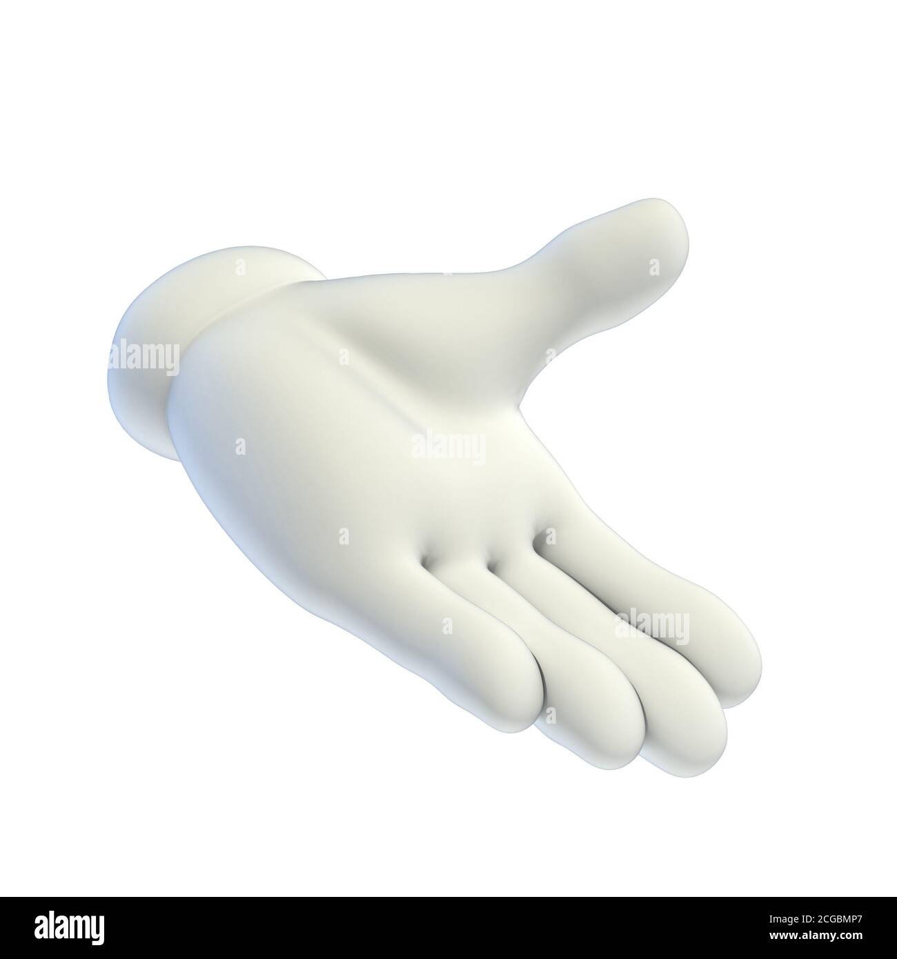 Cartoon hands set - taking or giving hand 3d rendering Stock Photo - Alamy