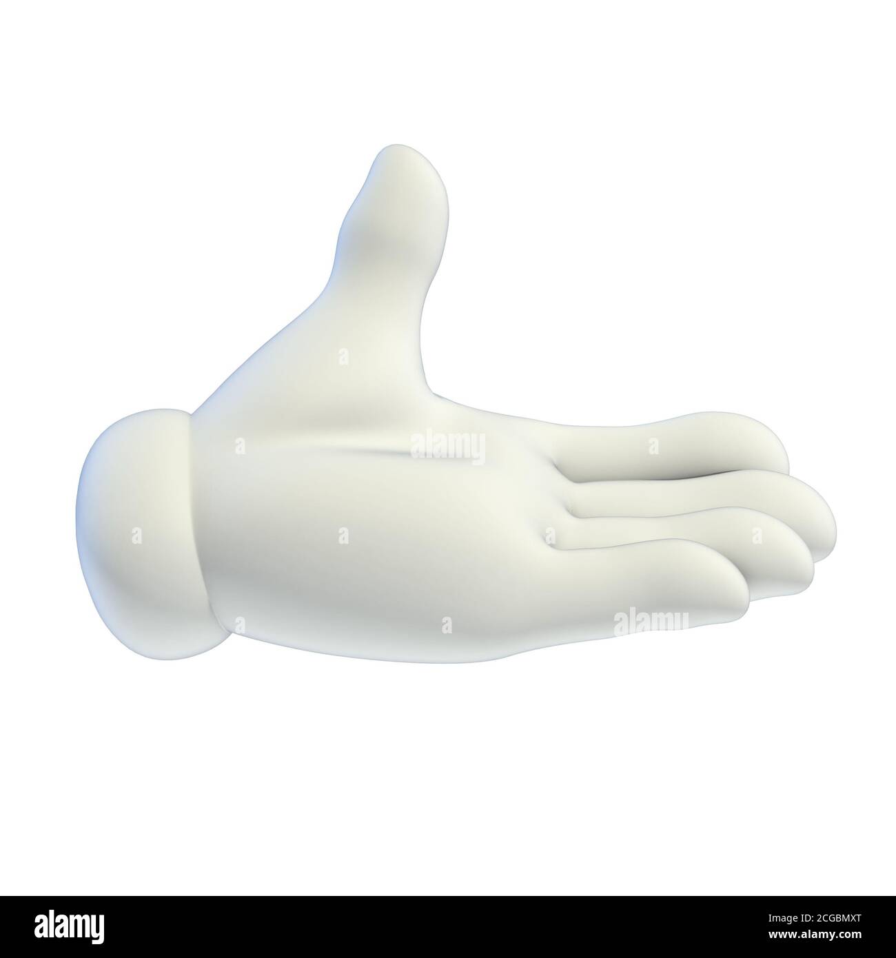 Cartoon hands set - taking or giving hand 3d rendering Stock Photo - Alamy