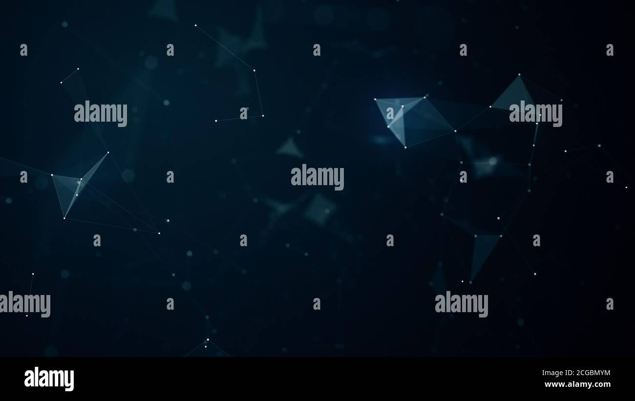 geometric abstraction, geometrical noise from dots lines and triangles ...