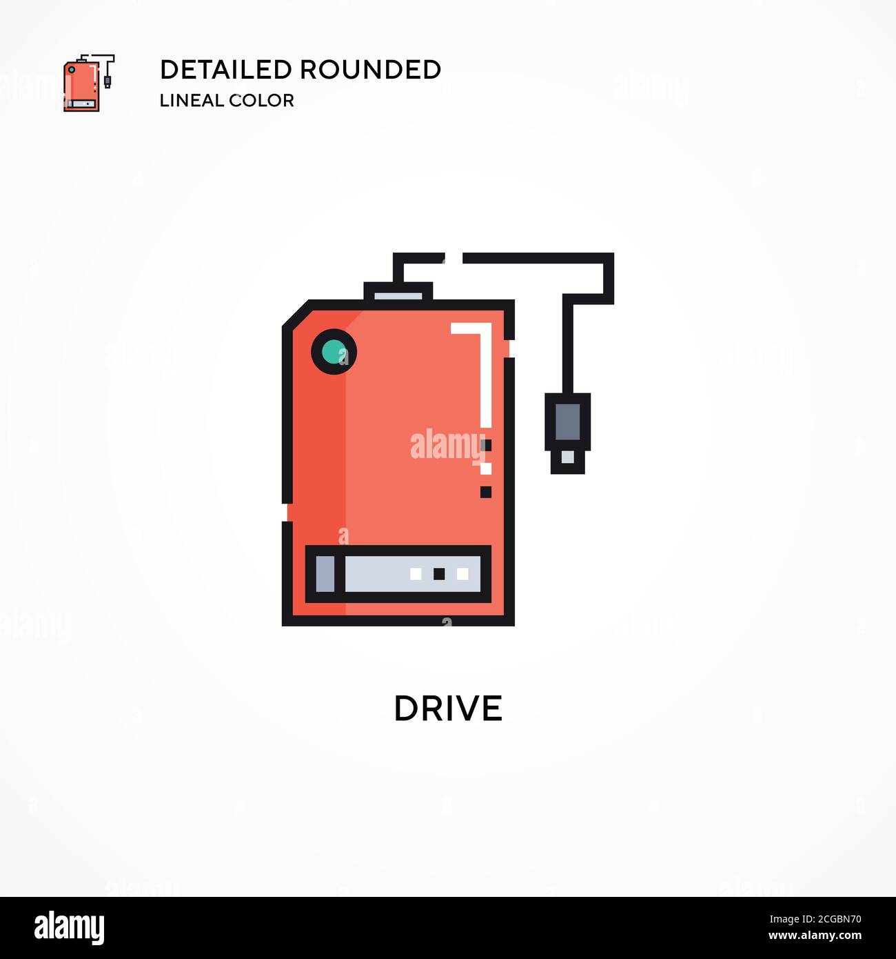 Drive vector icon. Modern vector illustration concepts. Easy to edit ...