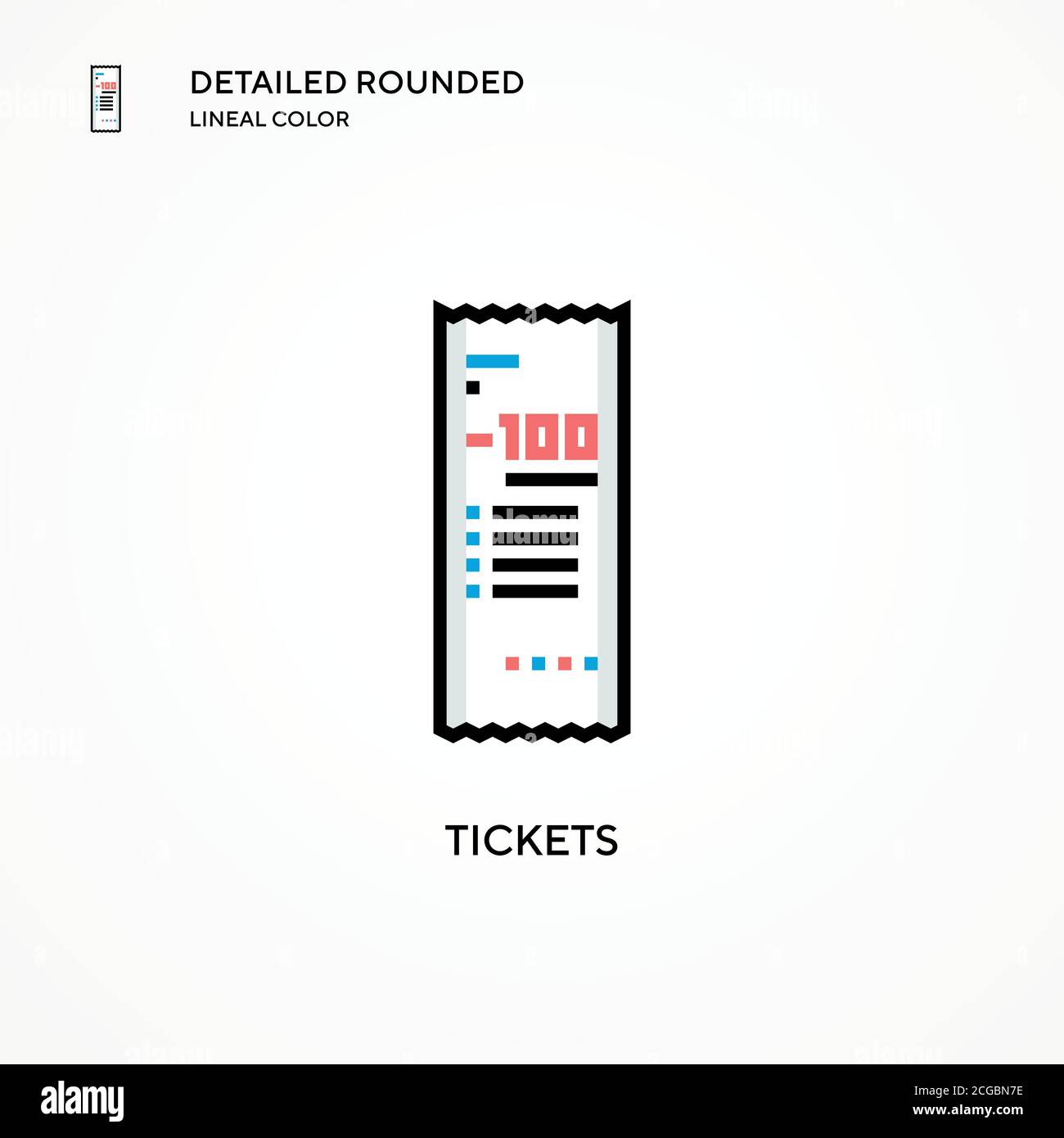 Tickets vector icon. Modern vector illustration concepts. Easy to edit ...