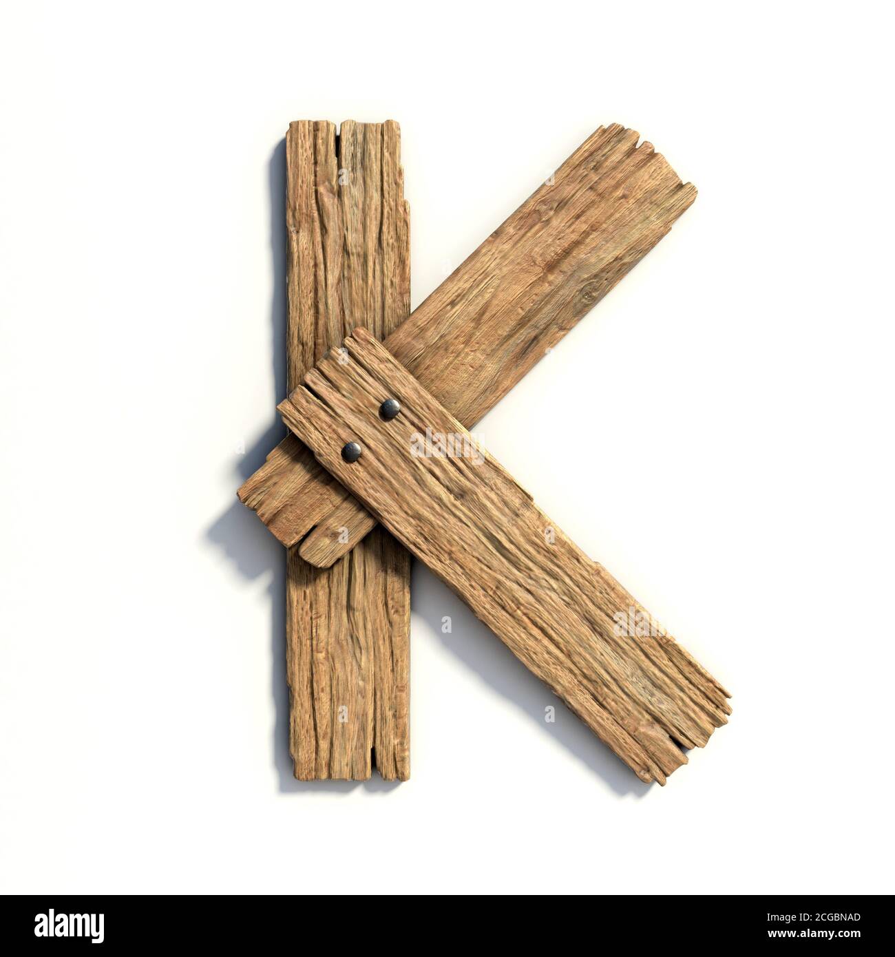Wood font, plank font letter K Stock Photo - Alamy