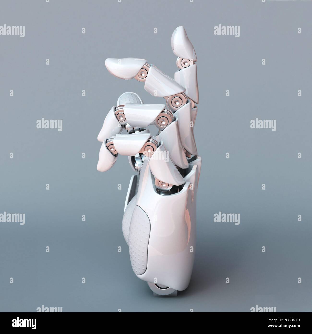 Bionic hand, robot arm 3d rendering Stock Photo - Alamy