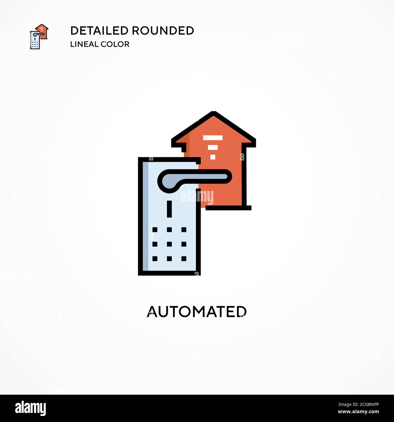 Automated vector icon. Modern vector illustration concepts. Easy to ...
