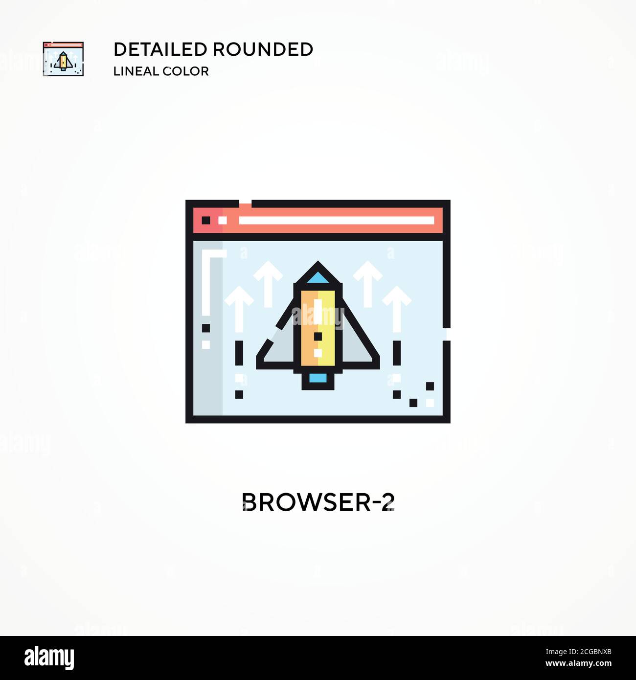 Browser-2 vector icon. Modern vector illustration concepts. Easy to ...