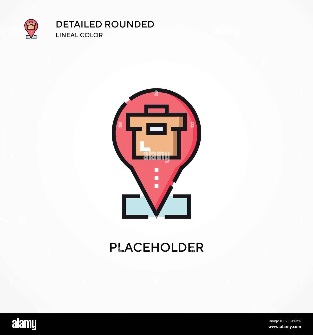 Placeholder vector icon. Modern vector illustration concepts. Easy to ...