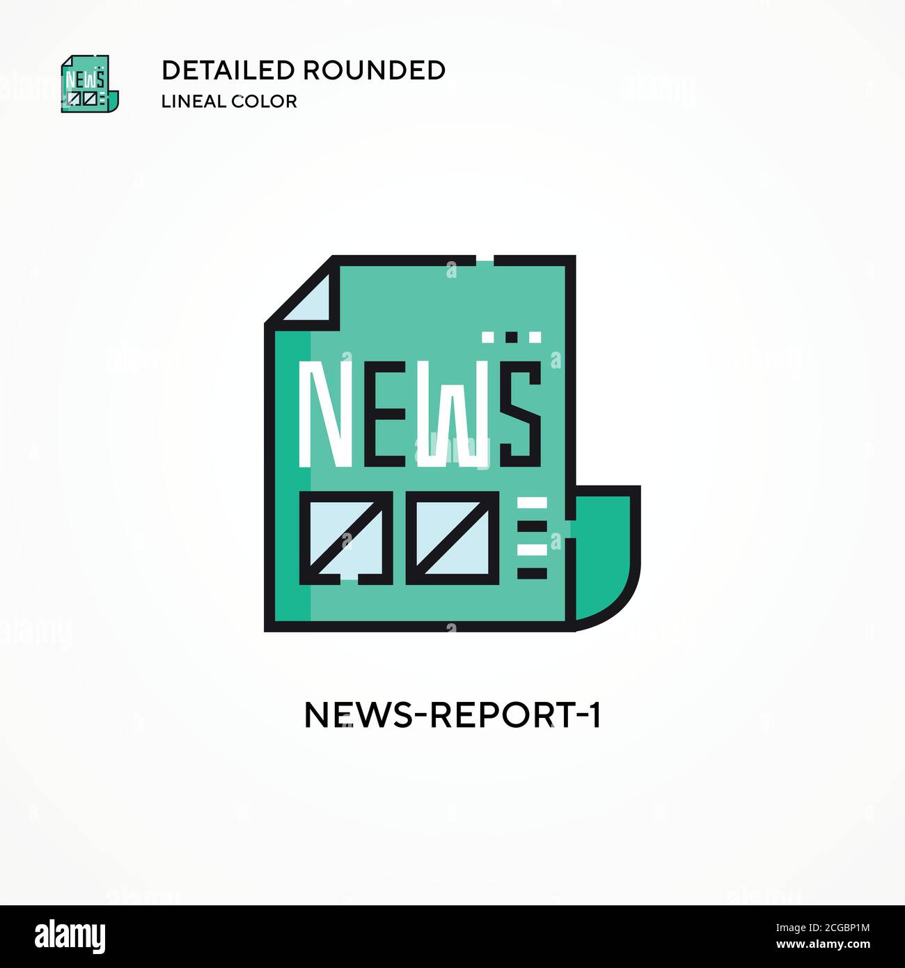 News-report-1 vector icon. Modern vector illustration concepts. Easy to ...