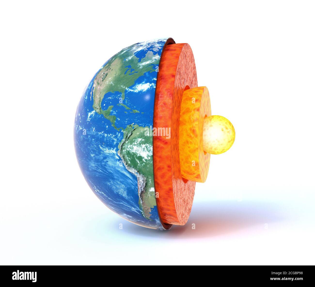 3d Earth Layers Model