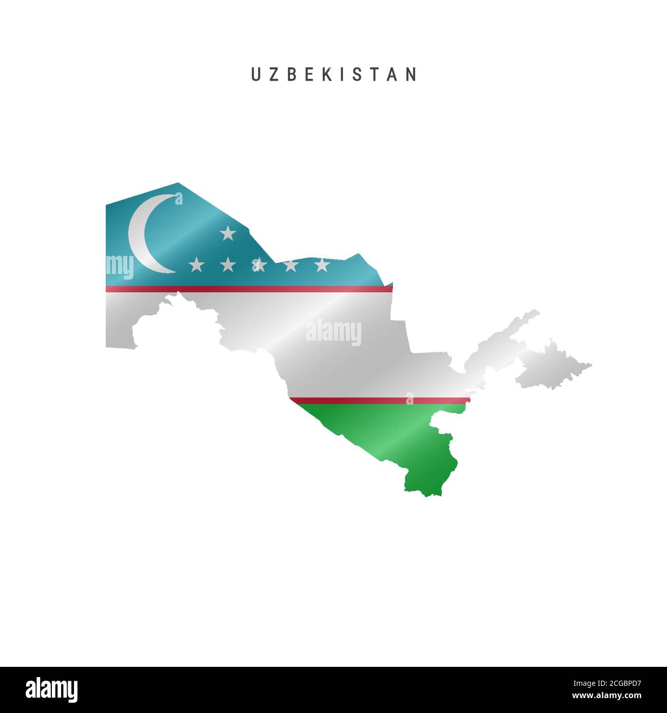 Uzbekistan Flag Stock Vector Images - Alamy