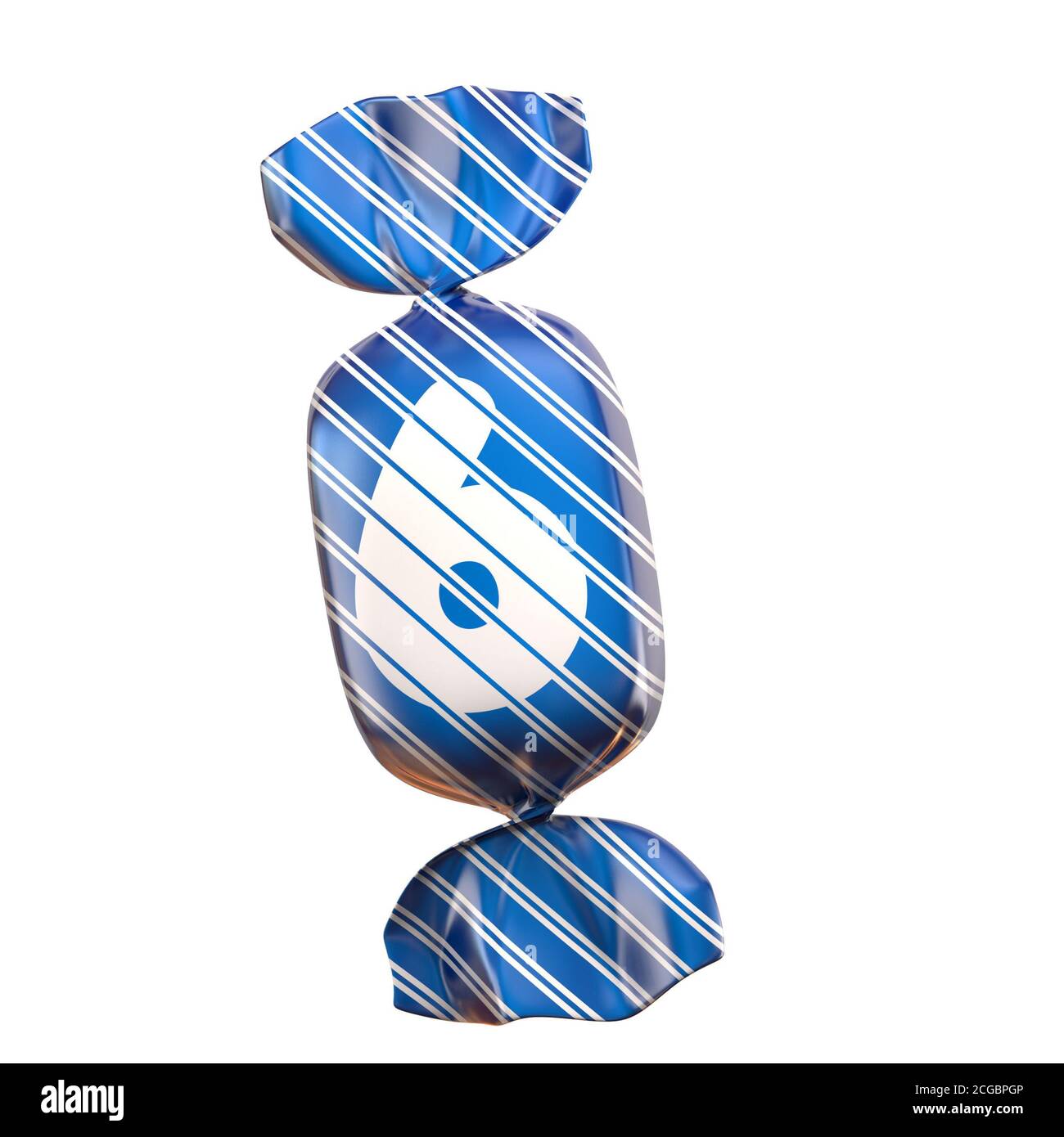 Candy 3d font number 6 Stock Photo - Alamy