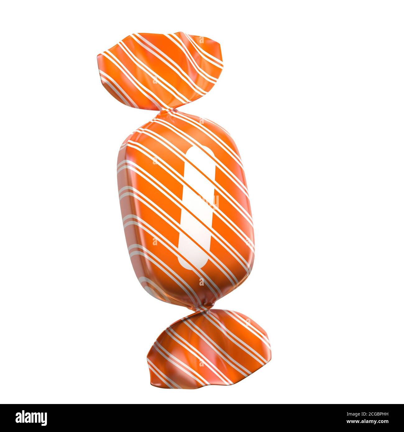 Candy 3d font letter I Stock Photo - Alamy
