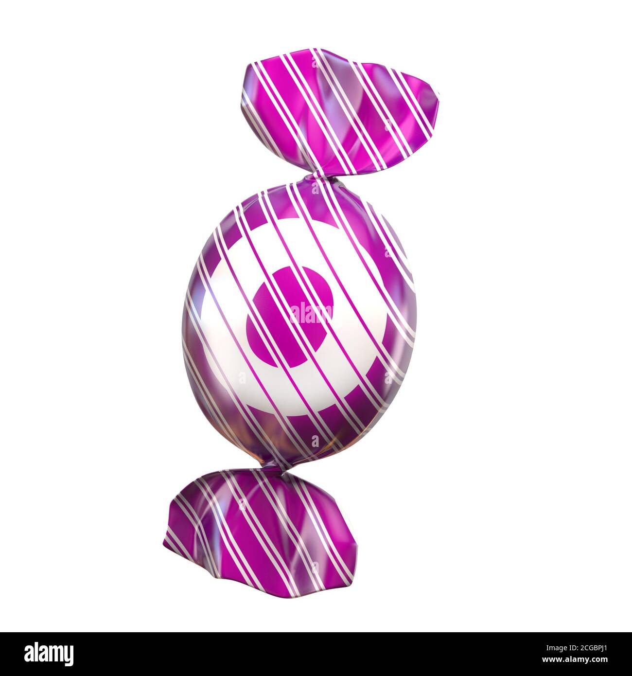 Candy 3d font letter O Stock Photo - Alamy