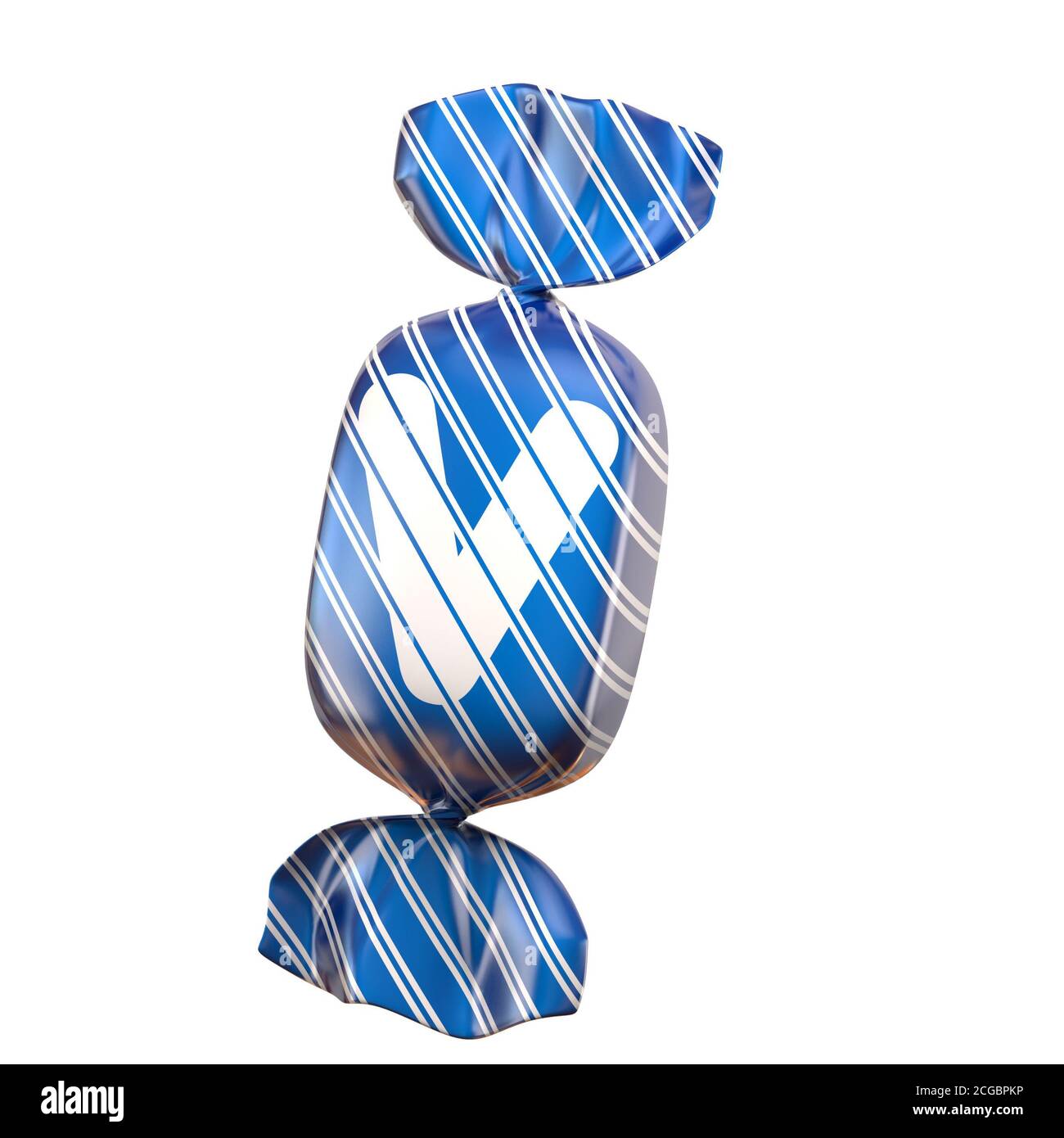 Candy 3d font letter V Stock Photo - Alamy