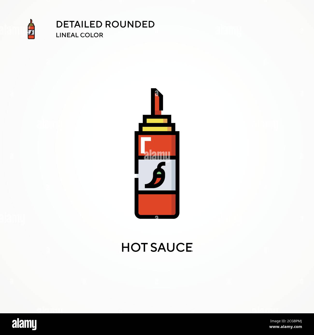 Hot sauce vector icon. Modern vector illustration concepts. Easy to ...