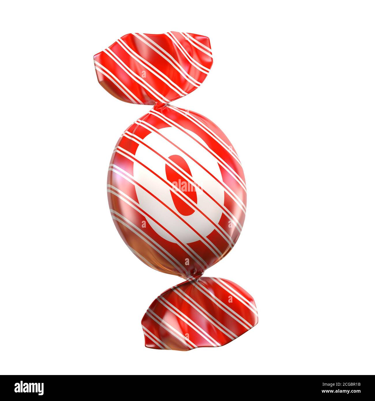 Candy 3d font number 0 Stock Photo - Alamy