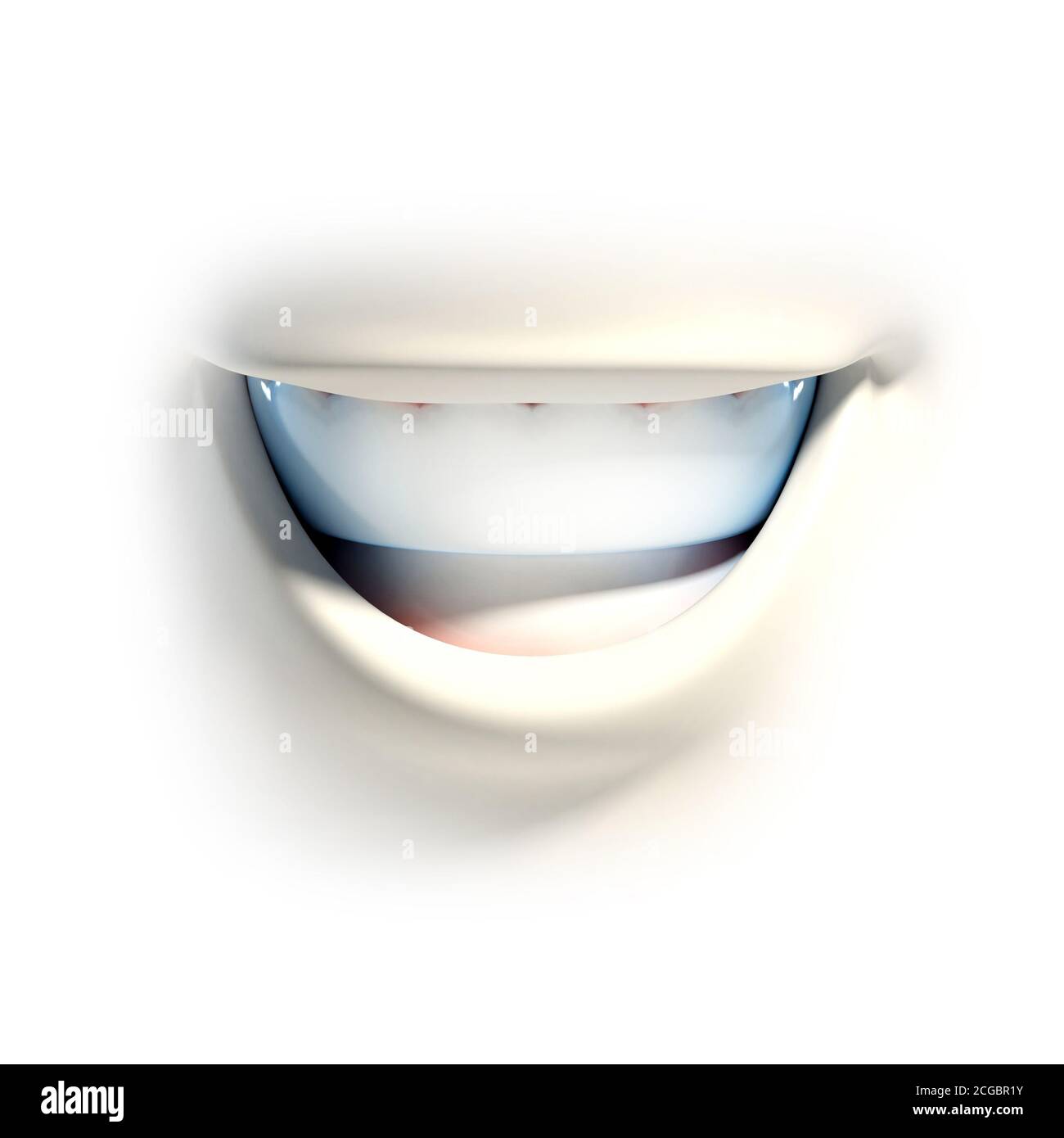 Cartoon face smile 3d rendering Stock Photo - Alamy