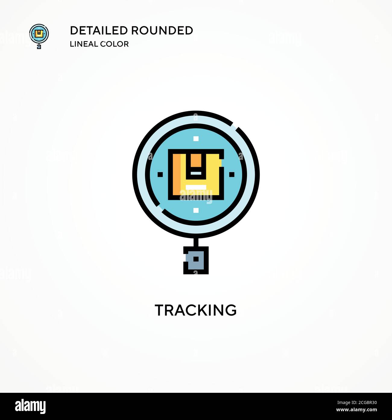 Tracking vector icon. Modern vector illustration concepts. Easy to edit ...