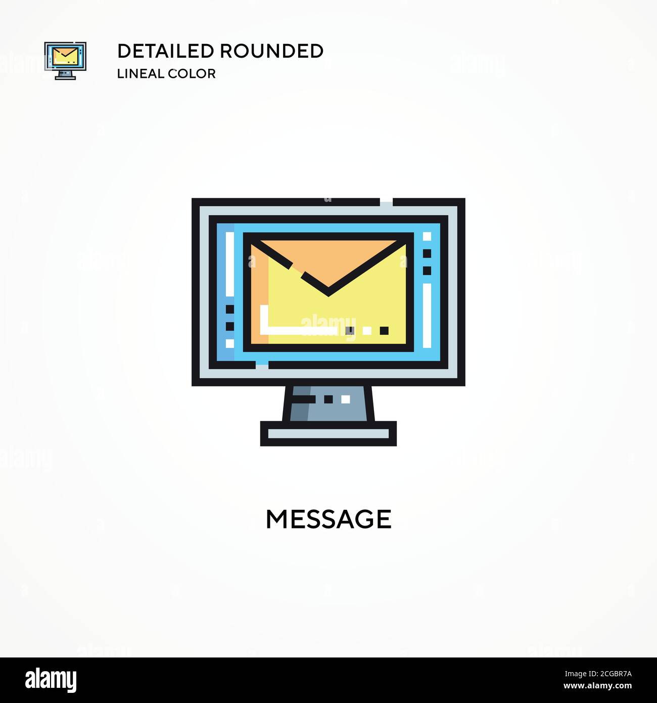 Message vector icon. Modern vector illustration concepts. Easy to edit ...
