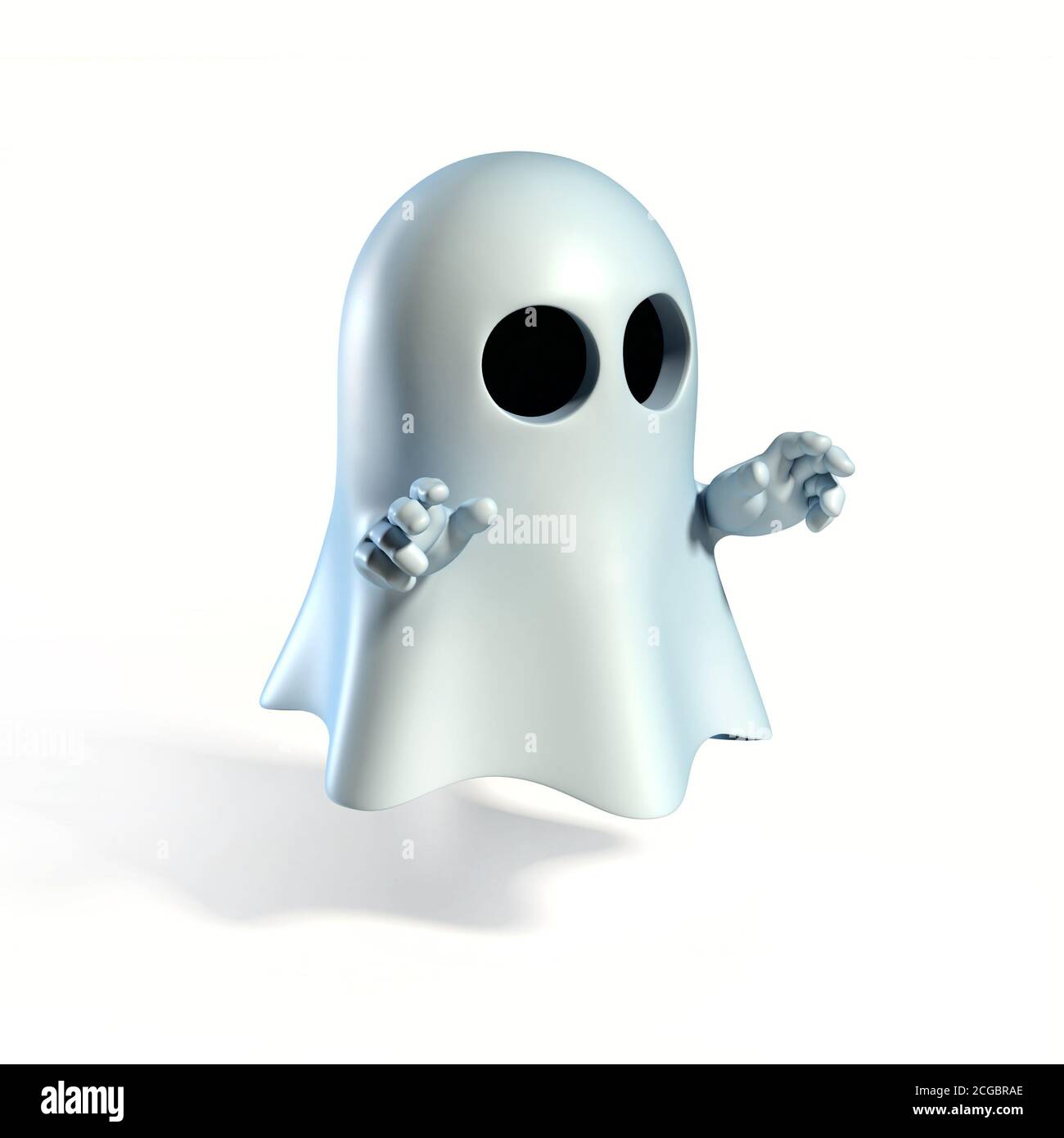 Ghost cartoon 3d rendering Stock Photo - Alamy
