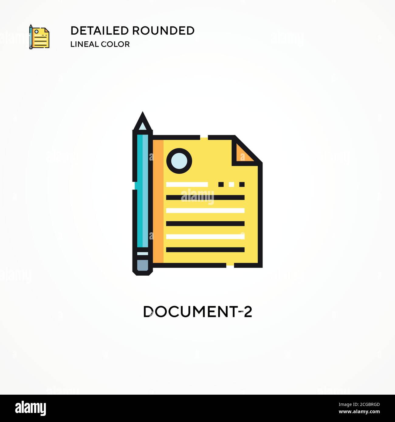 Two young people looking documents Stock Vector Images - Alamy