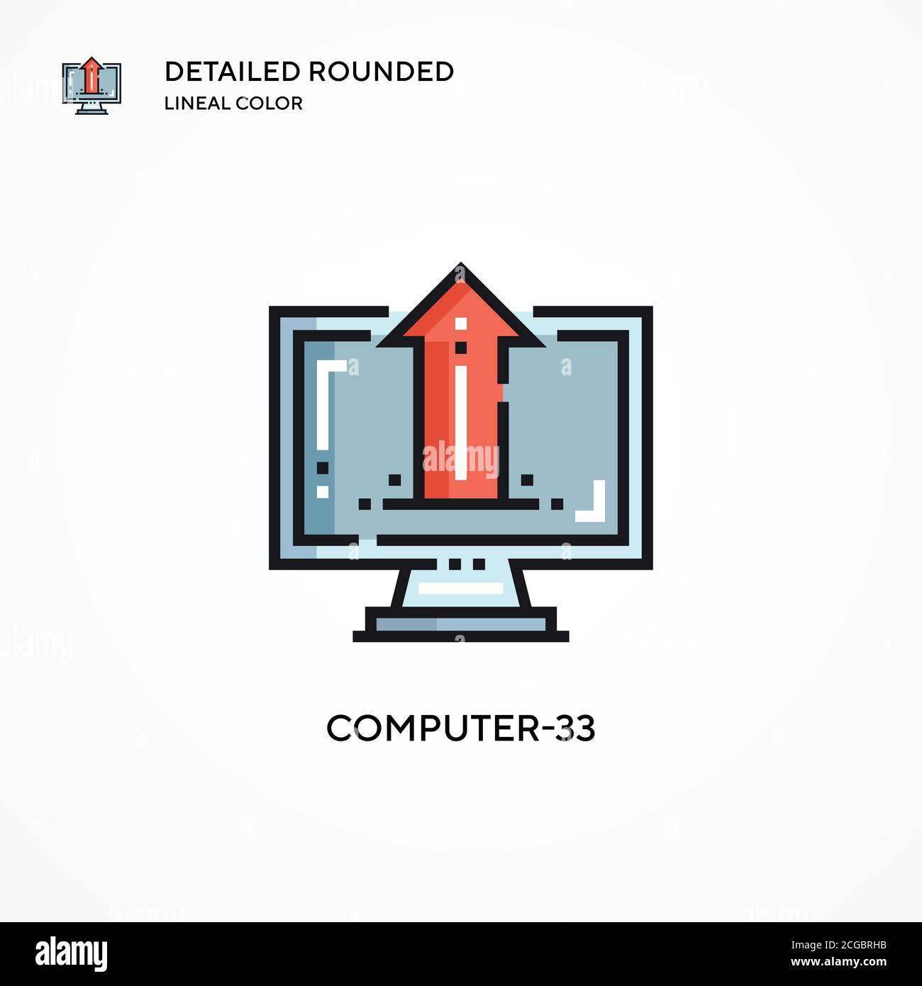 Computer-33 vector icon. Modern vector illustration concepts. Easy to ...
