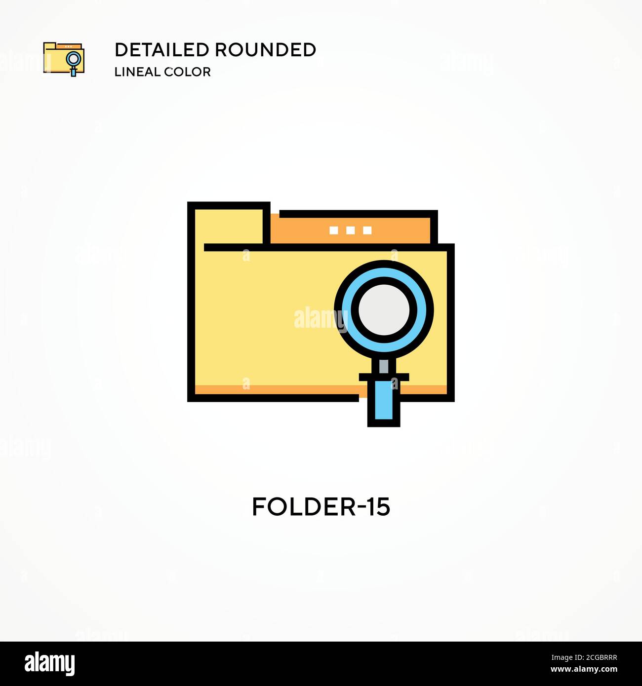 Folder-15 vector icon. Modern vector illustration concepts. Easy to ...