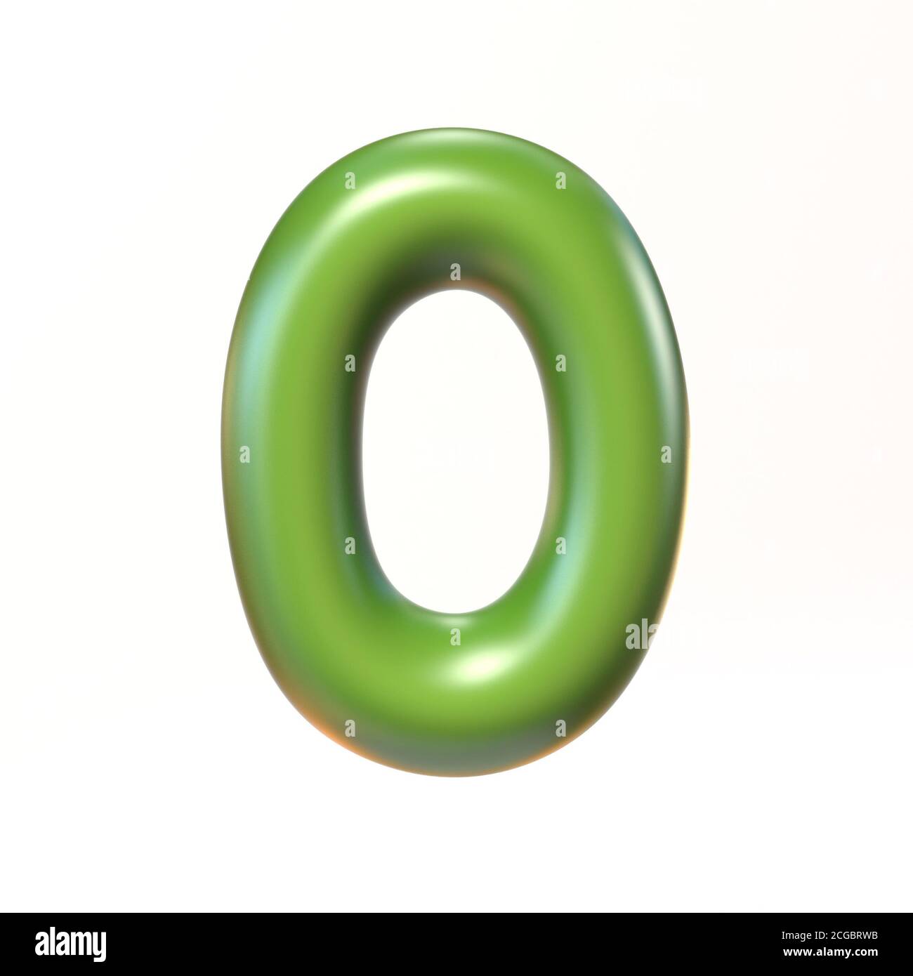 Bubbly 3d font number 0 Stock Photo - Alamy