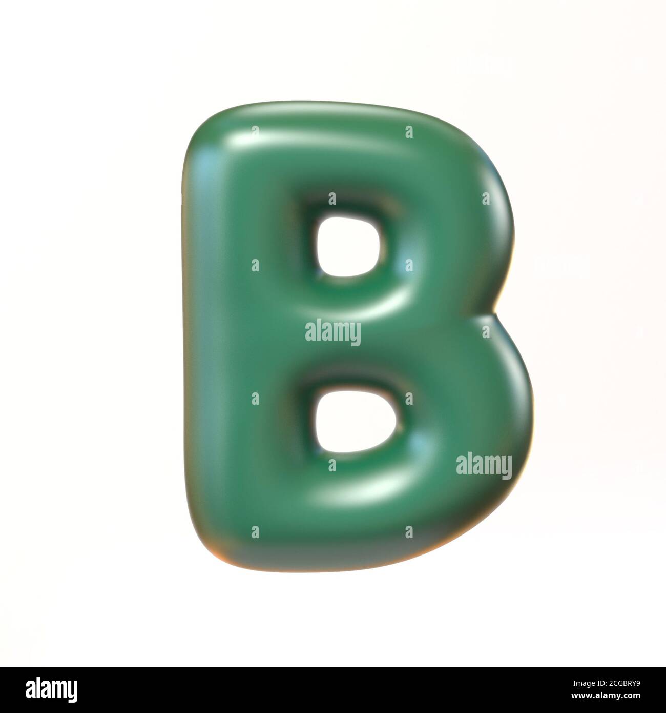 Bubbly 3d font letter B Stock Photo - Alamy
