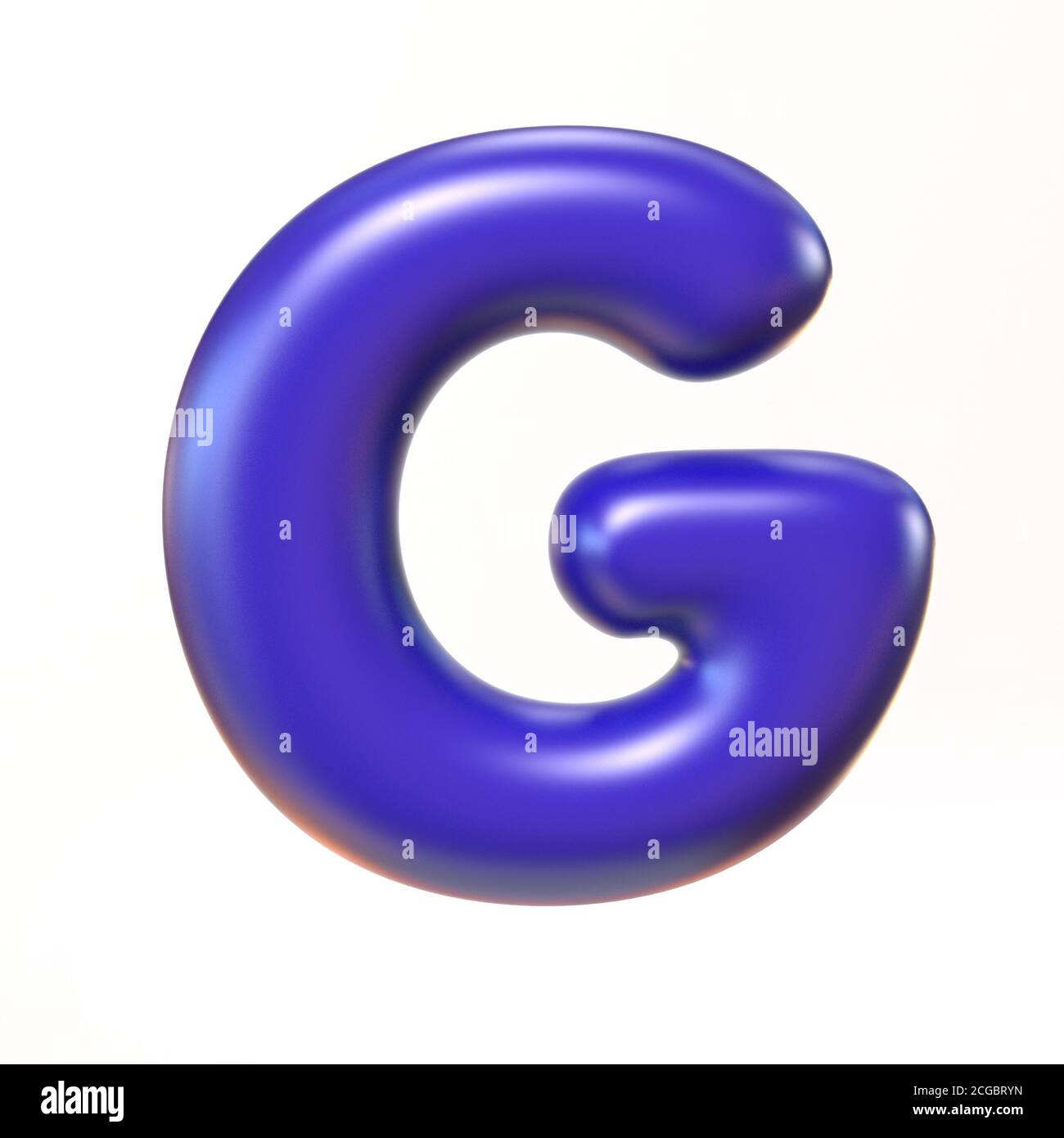 Bubbly 3d font letter G Stock Photo - Alamy