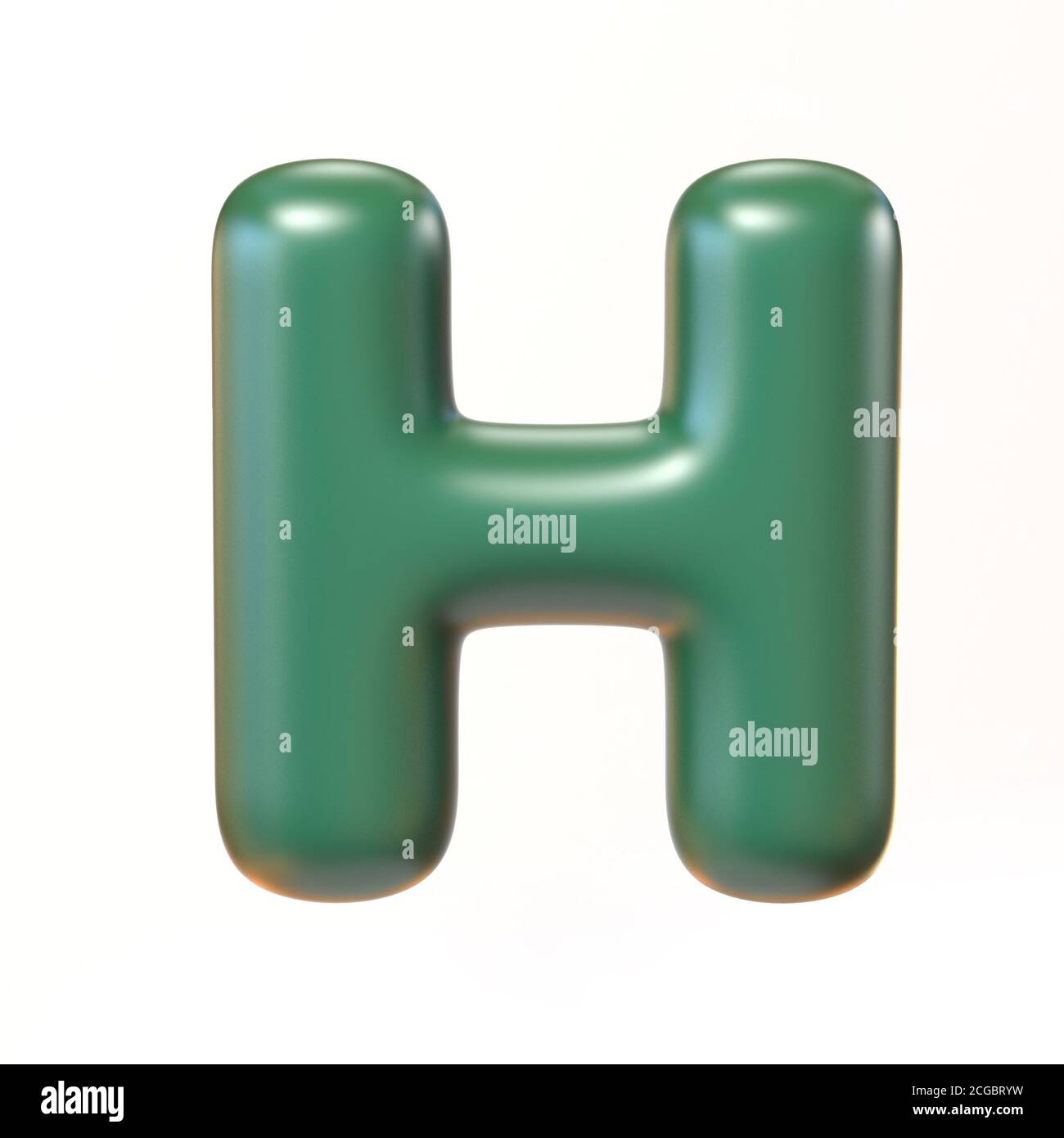 Bubbly 3d font letter H Stock Photo - Alamy